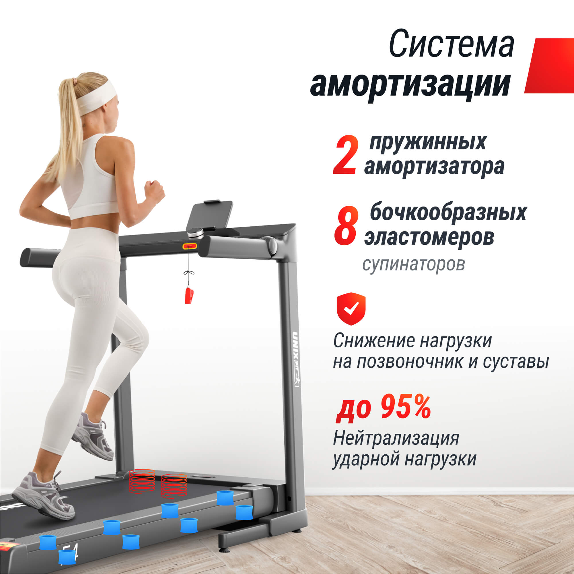 Беговая дорожка UNIX Fit Hi-tech F4 Space Grey - купить по низкой цене ...